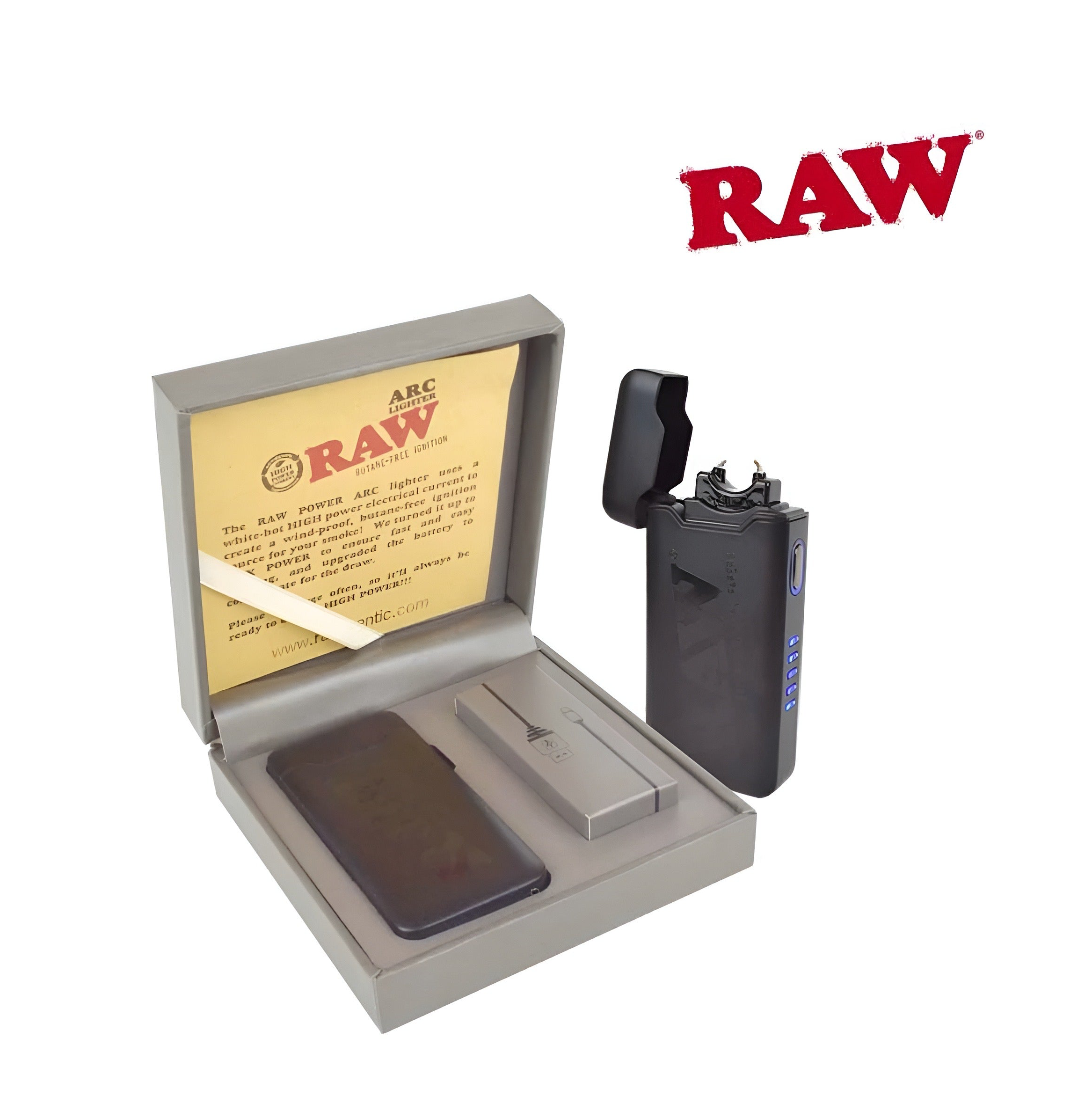 RAW ARC Lighter - with USB charger – WISE FUME