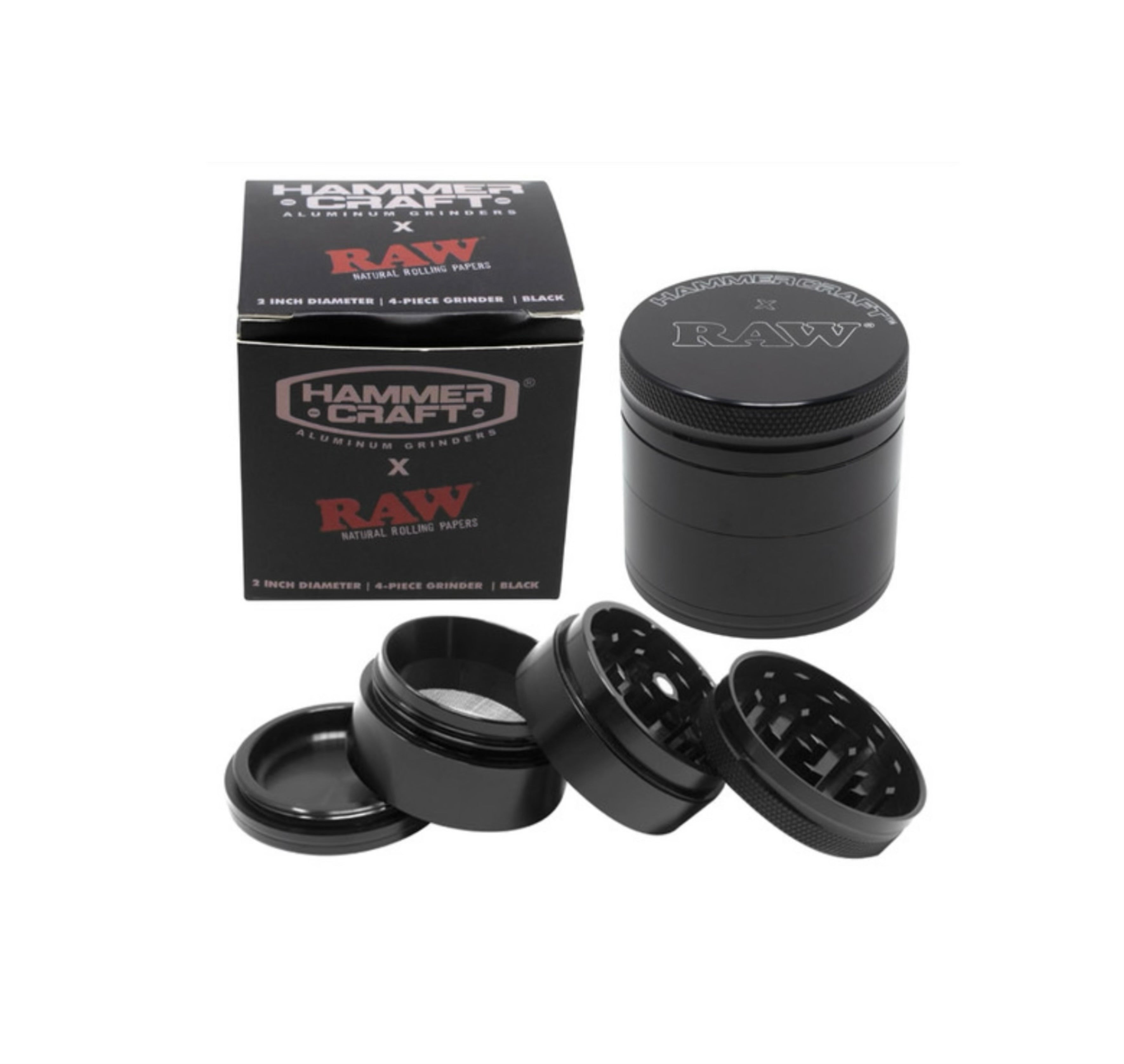 RAW X Hammercraft Aluminum grinder 2.5” – WISE FUME
