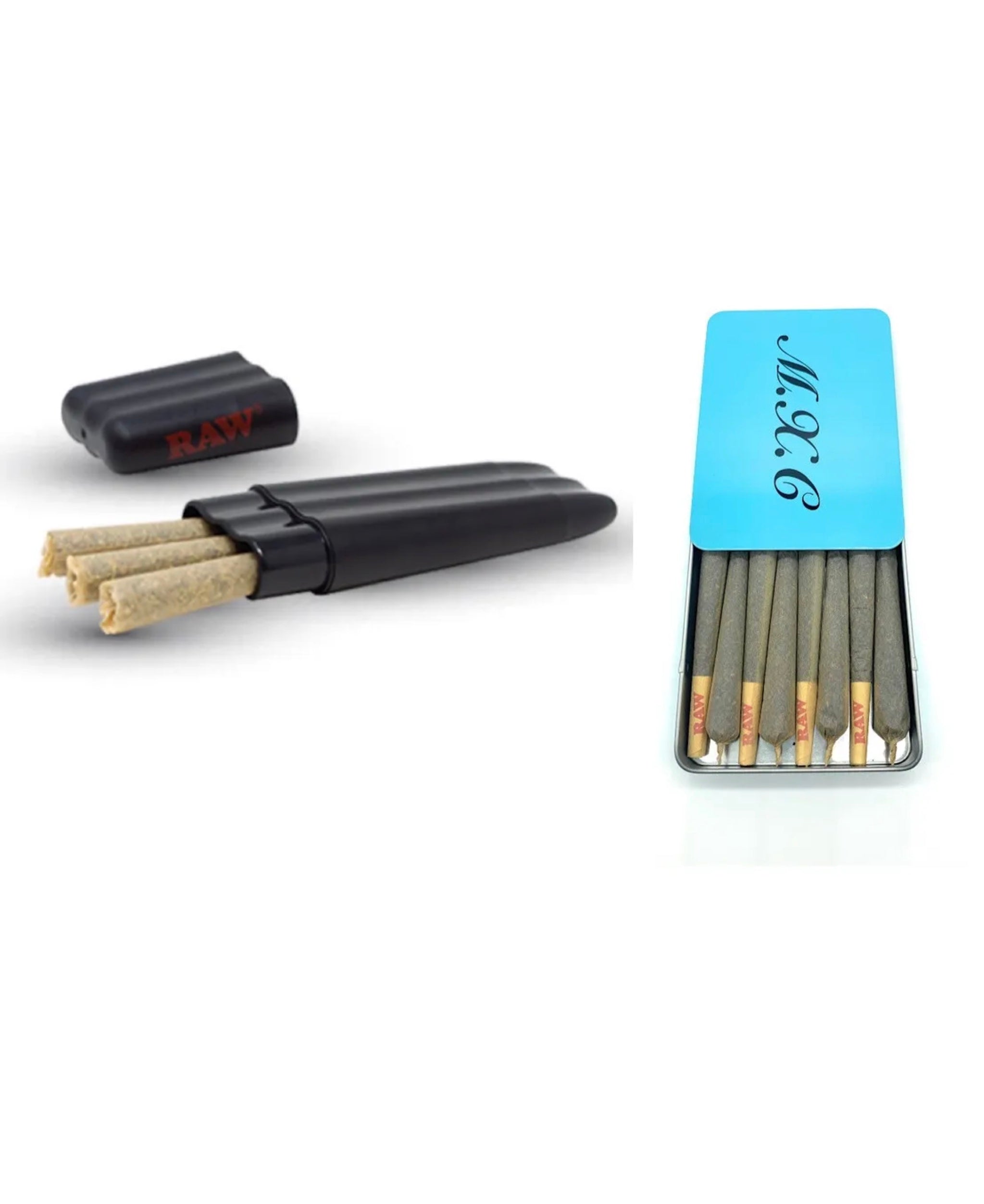 RAW Three Tree Cone Case + steel slide lock cone joint holder case ...