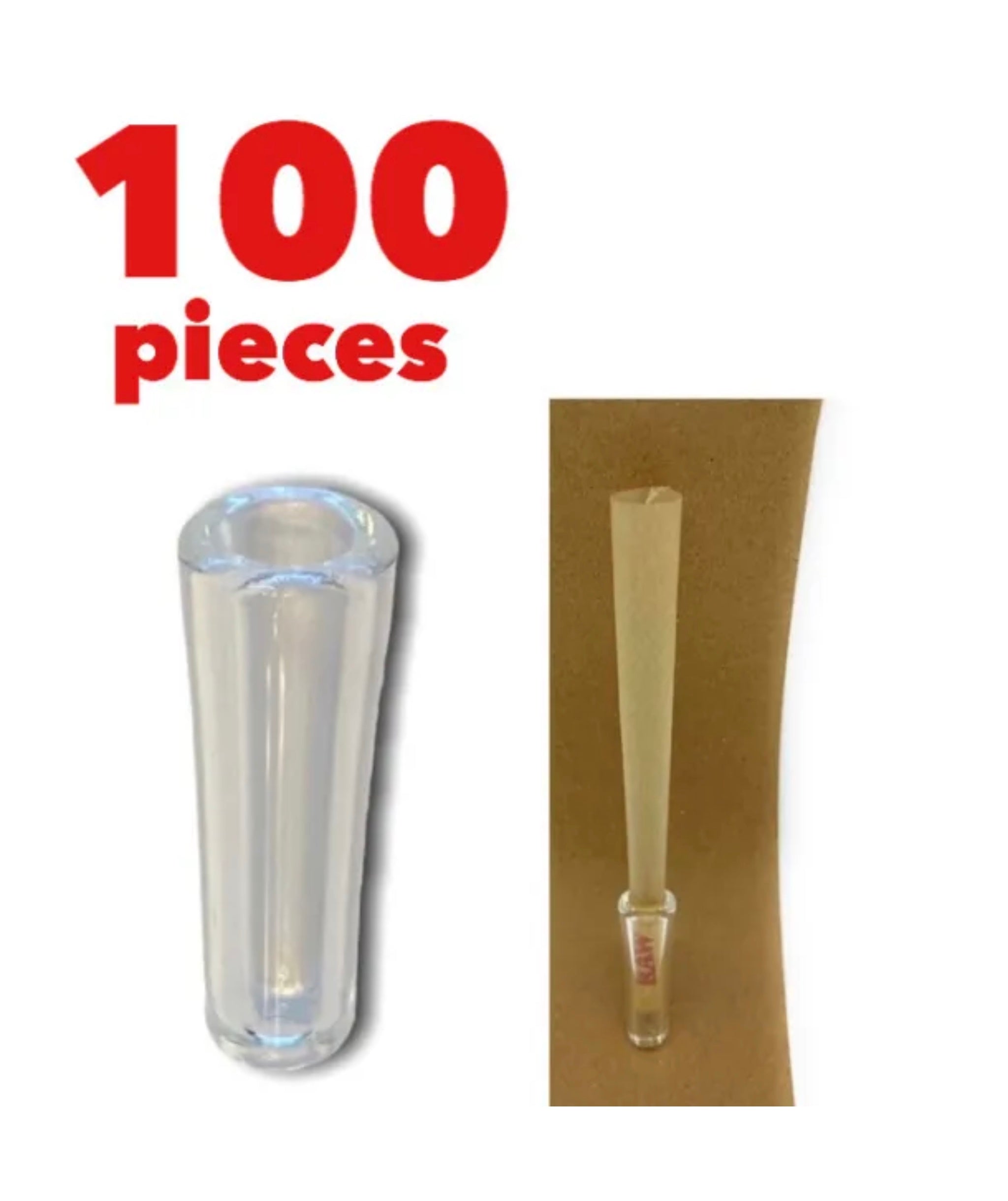 glass cone holder tip FIT for RAW ZIG ZAG elements anysize pre rolled ...